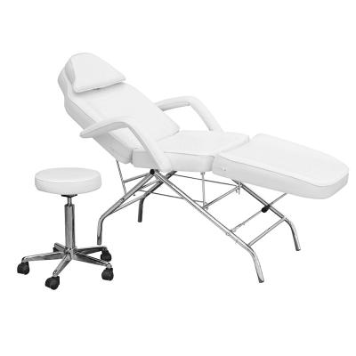 China Salon Facial Beauty Electric Pedicure Chair Adjustable With A Round Stool for sale