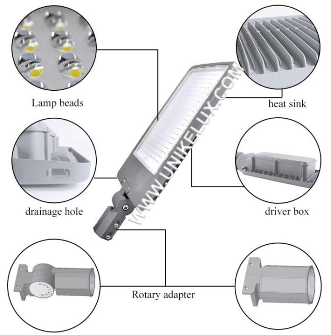 Street Lighting LED Luminaire Street Light 120-130lm/W 50-200w Available