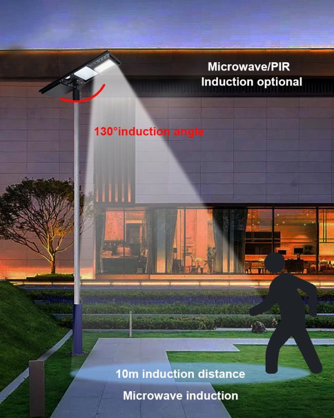 100w 120w 150w Aluminumall In One Led Solar Street Light Self Cleaning