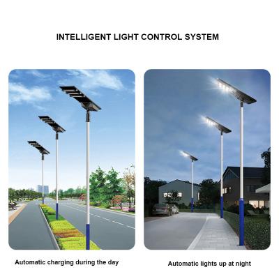China 80w All In One Solar Street Light Modular Led Street Light With Remote Control for sale