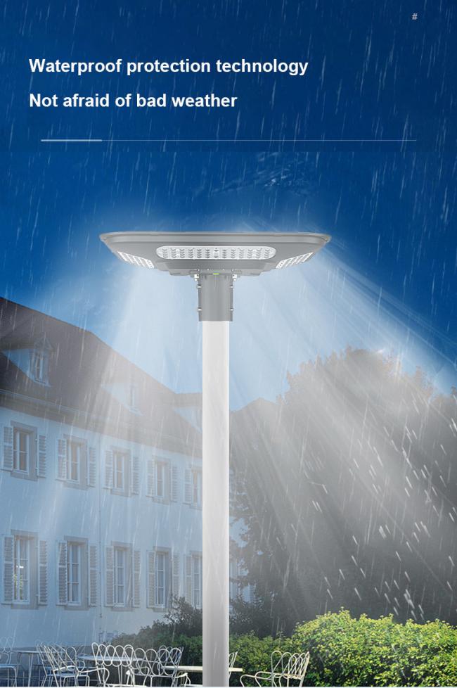All in One Solar Garden Light LED Lawn Bollard Lights with Lithium Battery