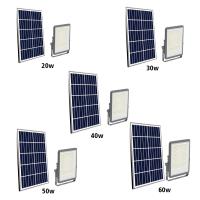 China LED Solar Powered Outdoor Flood Light 20W-60W IP66 Remote Control Motion Sensor Timer for sale