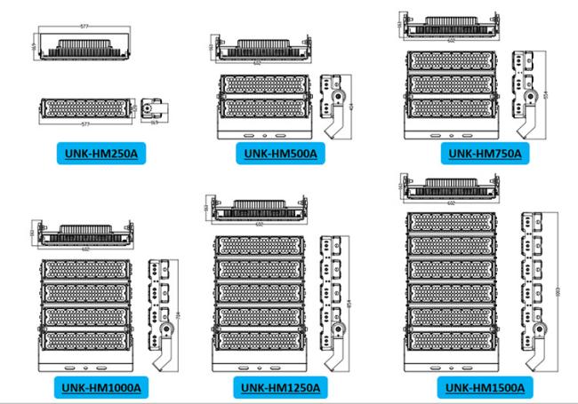 Stadium Sports Field 250w 500w 750w 1000w 1250w 1500w Led Outdoor Flood Light