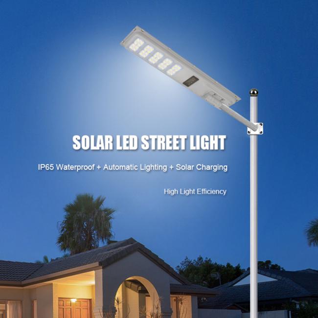 100W 200W 250W LED Solar Street Light Outdoor IP65 Galvanized Sheet with Motion Sensor