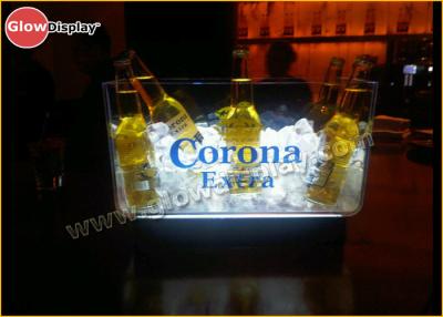China 12L PS Champagne Big Light Up Led Ice Bucket In Bar 40.5 * 28 * 24 CM for sale