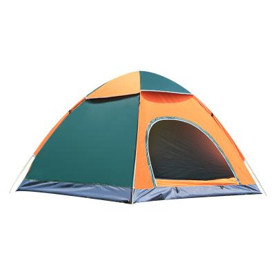 China 4 Person Pop Up Camping Tent 170T Polyester Waterproof Camping Tent 1.40kgs for sale