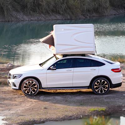 China China Wholesale ABS Fold Out Car Roof Tent Spacious Hard Rooftop Tent for sale
