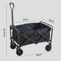 Quality 5 Inch Rubber Wheels Folding Beach Wagon No Brakes Outdoor Camping Outdoor for sale