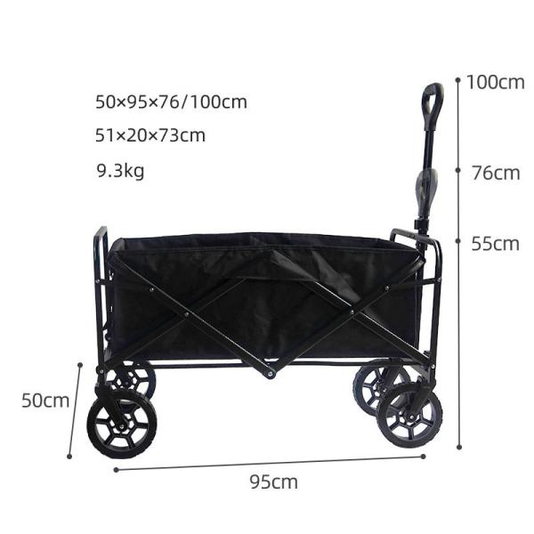 Quality Double Oxford Cloth Folding Wagon Cart Detachable Outdoor Multifunctional for sale