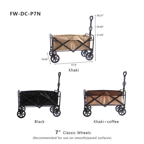 Quality Double Oxford Cloth Folding Wagon Cart Detachable Outdoor Multifunctional for sale