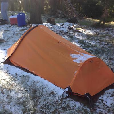 China 210T Polyester Camping Outdoor Tents Widened Breathable Hooped Bivvy Bag Tent for sale