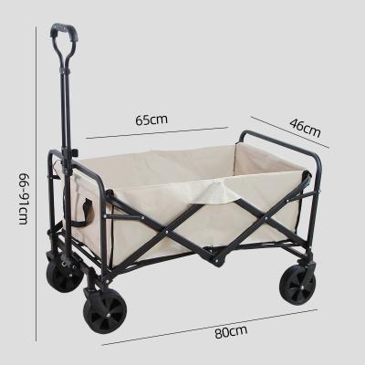 Cina Ruote di gomma Carro pieghevole polifunzionale hand truck pieghevole nero in vendita