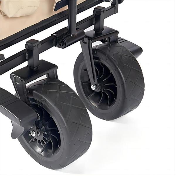 Quality Steel Frame Folding Wagon Cart Compact Foldable Wagon For Camping Creative for sale