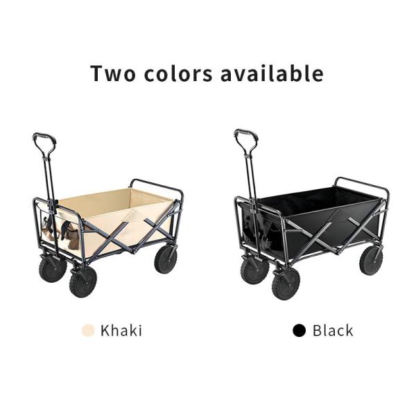 Quality Compact Folding Wagon Cart Adjustable Collapsible Wagon For Outdoor Camping for sale
