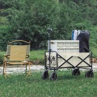 China Compact Folding Wagon Cart 80L 150kg Capacity Heavy Duty Collapsible Wagon for Outdoor Camping for sale