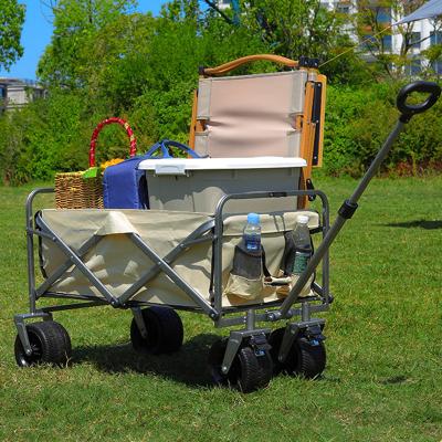 Cina Ruote di gomma Carro pieghevole polifunzionale hand truck pieghevole nero in vendita