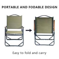 China Lightweight Aluminum Padded Folding Camping Chair 2.70kg 120kg Capacity for sale