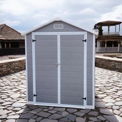 China Flat Pack Plastic Garden Sheds Easy Assembly Modern Style Outdoor Garden Shed for sale