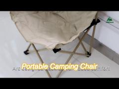 Cadeiras de acampamento portáteis dobráveis de luxo Cadeira de metal ao ar livre para atividades ao ar livre