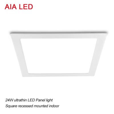China Recessed mounted indoor round IP40 24W Ultrathin LED Panel light for drawing room decoration for sale