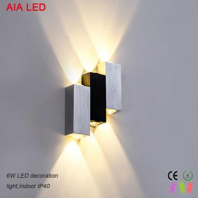 China Square RGB 6W indoor modern LED wall lighting for corridor and for hotel for sale