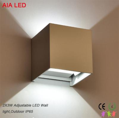 China White exterior waterproof IP65 adjustable 0-90degree beam angle LED wall light for passageway for sale