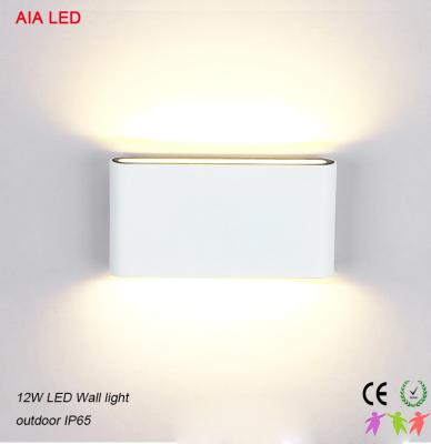 China White exterior waterproof IP65 2x6W(12W) LED wall light for hotel passageway for sale
