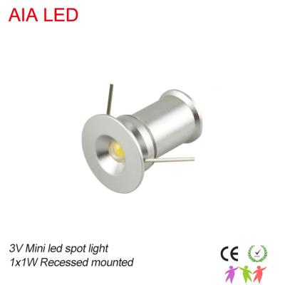 China 1W 3V IP42 indoor LED spot light/LED led down light for showroom ceiling/led spot lamp for sale