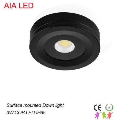 China Black 3W waterproof IP65 indoor LED spot light/led down light& led down light for cabinet used for sale