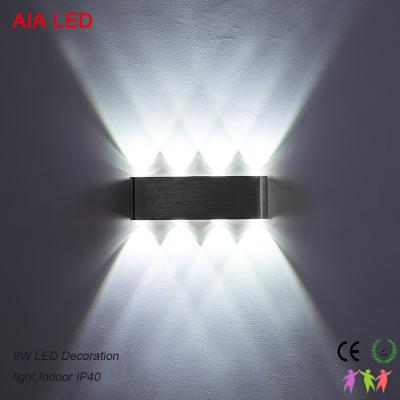 China Aluminum IP20 modern up down light & LED wall lighting for hotel decoration lighting for sale