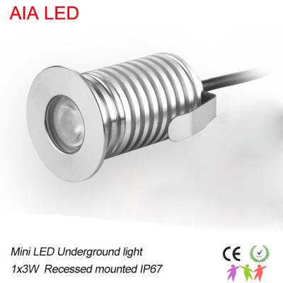 China modern 3W DC12V 60/90degree waterproof IP67 outside LED spot light/ led underground lighting for sale