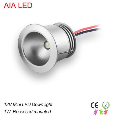 China 1W AC/DC12V mini waterproof IP42 indoor LED spot light/ led down lamp for sale