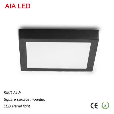 China Square black IP40 24W LED Panel lights/led downlighting for home room decoration for sale
