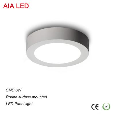 China Surface mounted IP40 6W LED Panel light for lobby ceiling decoration for sale