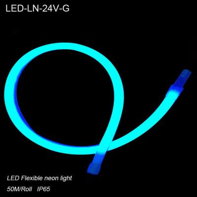China IP44 24V Waterproof Green flexible LED Neon lights/ LED strip Lighting for building for sale