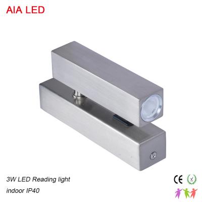 China Adjustable modern 30degree 3W LED wall light/led reading light for hotel for sale
