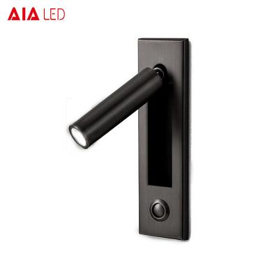 China Adjustable recessed modern 3W LED wall lighting/led reading lamp for hotel for sale
