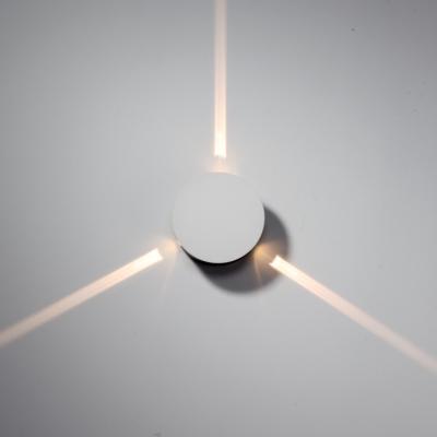 China 3ways round 5degree 3x1W  IP20 3meters distance LED wall light /LED decoration lamps for sale