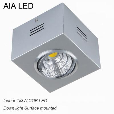 China IP42 Silver indoor COB 3W Ceiling down light&LED Grille light for kitchen used for sale