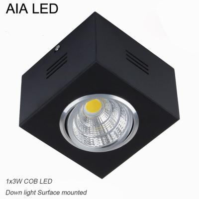 China IP42 black indoor COB 3W Ceiling down light&LED Grille light for sale