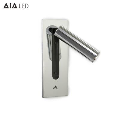 China Flexible recessed mounted bedside wall light 3W LED wall lamp & led reading wall light for sale