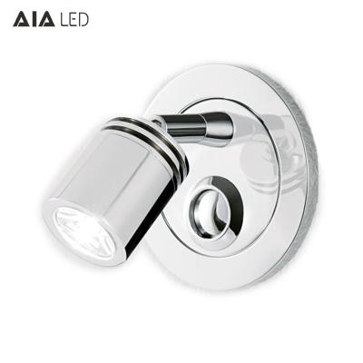 China Flexible push-button switch bedside wall light 3W & led reading wall light led headboard wall light for sale