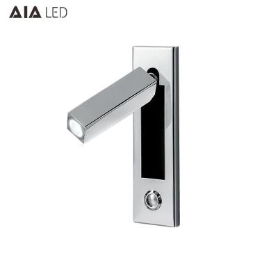 China Adjustable indoor IP40 bed reading light headboard wall light 3W LED wall lighting/led reading lamp for sale