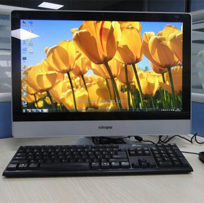 China Fanless system the new 21.5 inch barebone Aiopc same cheap white game volume used all in one pc for sale