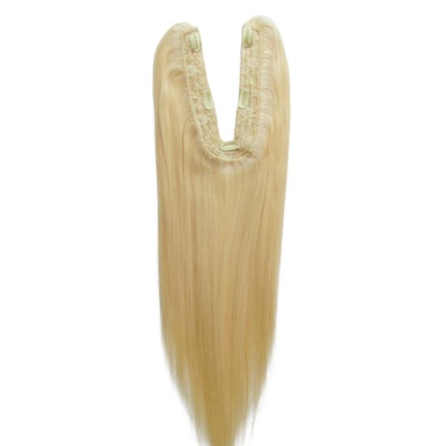 Human Hair U Part Topper U Shape Topper