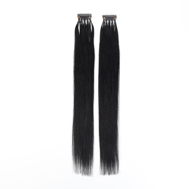 6D Hair Extensions Russian Hair Cuticle Aligned 6D2 Hair Extension