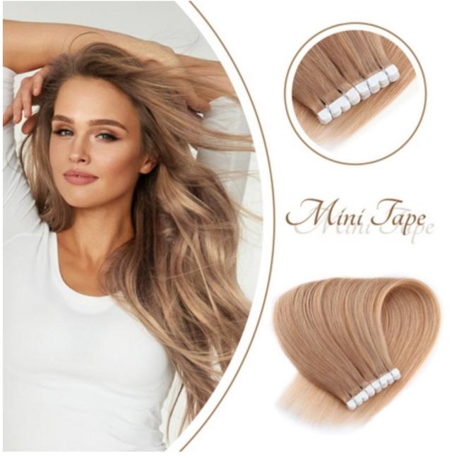 Indian Remy Double Drawn Invisible Mini Flower Micro Tape Hair Extension