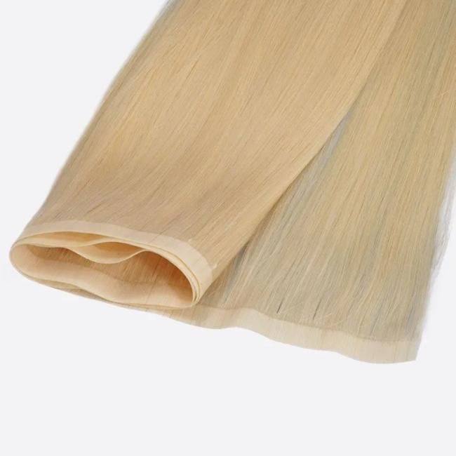 Popular Seamless PU Skin Weft 100% Human Hair Extension Custom Color for Women and Salon