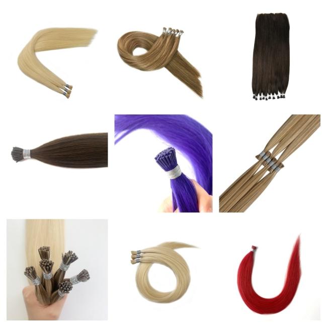 Wholesale Top Quality Unprocessed I-Tip Hair Russian I Tip Hair Extensions