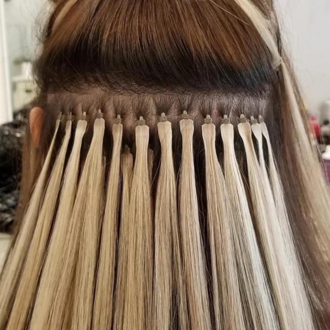 New Products Pre-Bonded Fan Tip Keratin 100% Human Hair Extension Human Hair Keratin Y Tip Hair Extensions